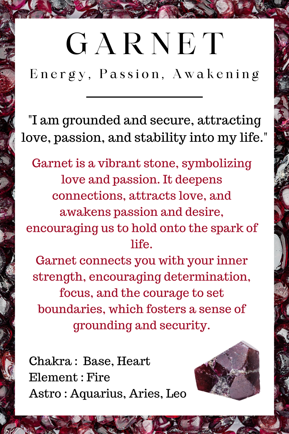 Garnet – Sparrow and Fox