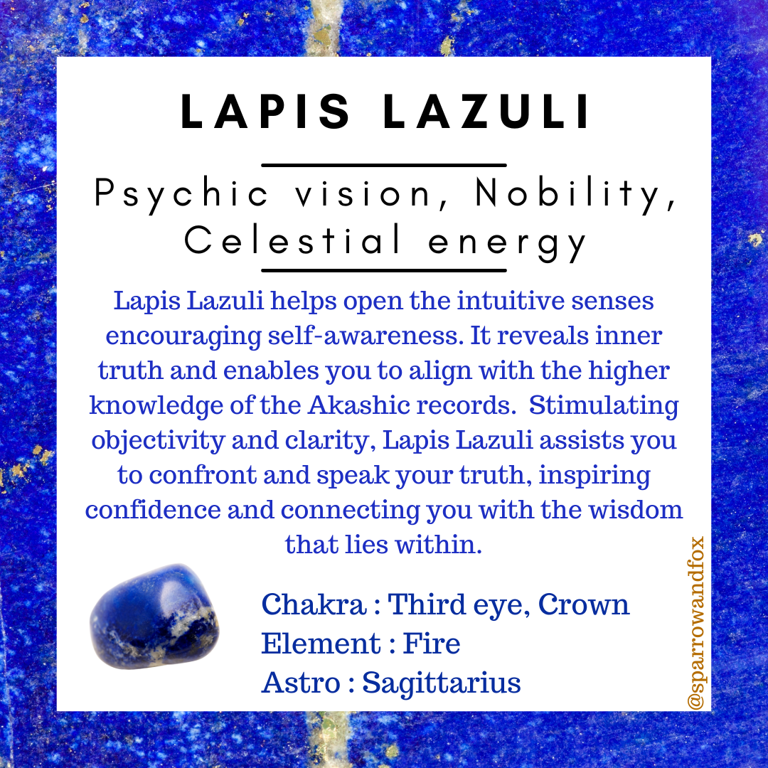 Lapis Lazuli – Sparrow and Fox