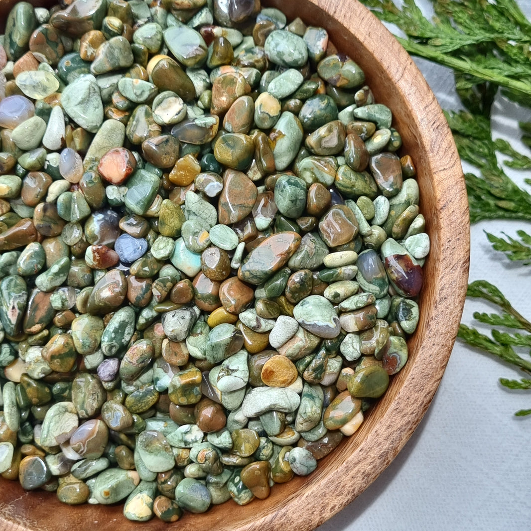 Rainforest Jasper (Green Rhyolite) – Sparrow and Fox